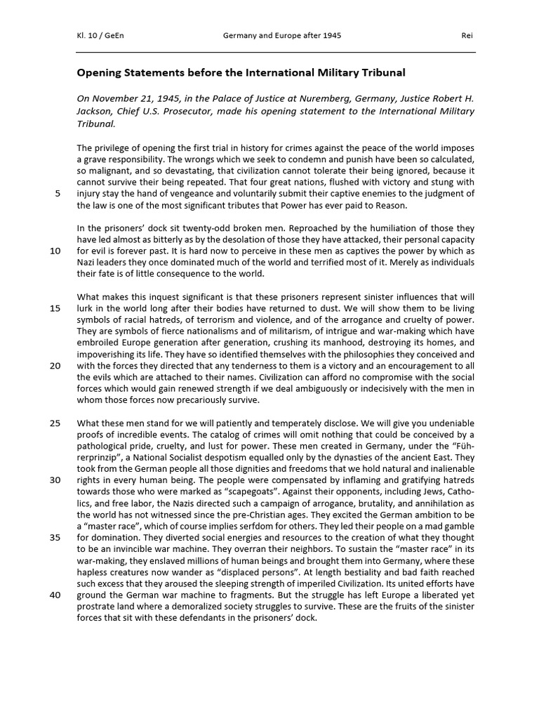 Ws Opening Statements Pdf