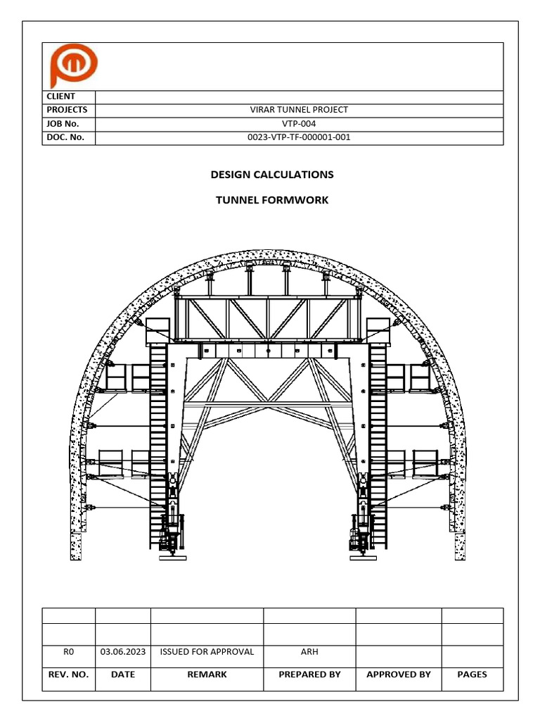 Design Calculation - TUNNEL FORMWORK | PDF | Beam (Structure) | Structural Steel