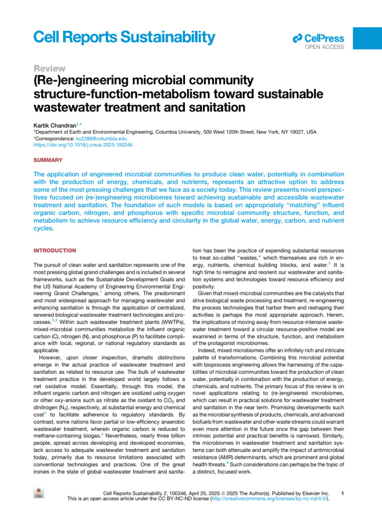Engineered Microbial Solutions for Wastewater | PDF | Sewage Treatment ...