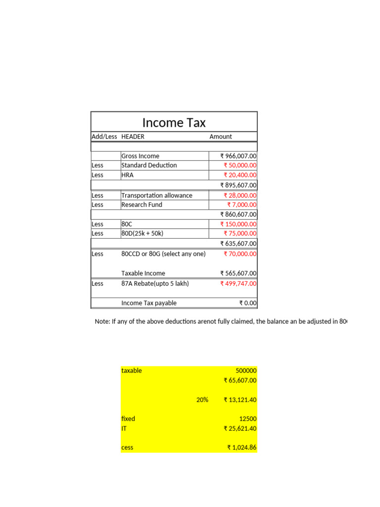 Income Tax Record | PDF