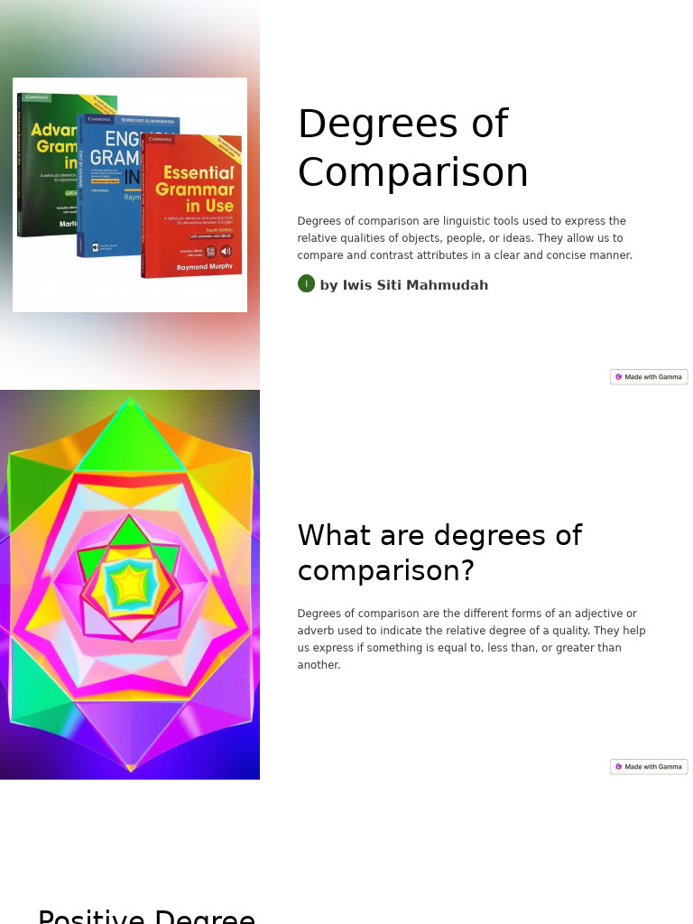 Degrees of Comparison Kelas X | PDF | Linguistic Typology | Languages