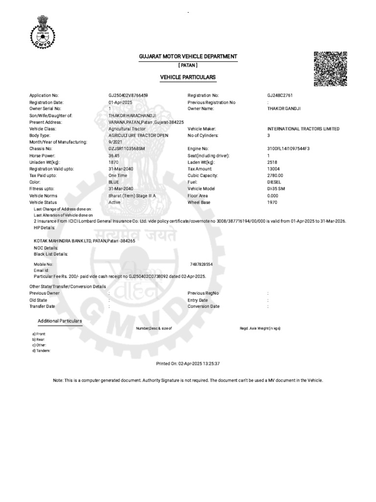 Vahan - Parivahan.gov - in Vahanservice Vahan Ui Eapplication ...