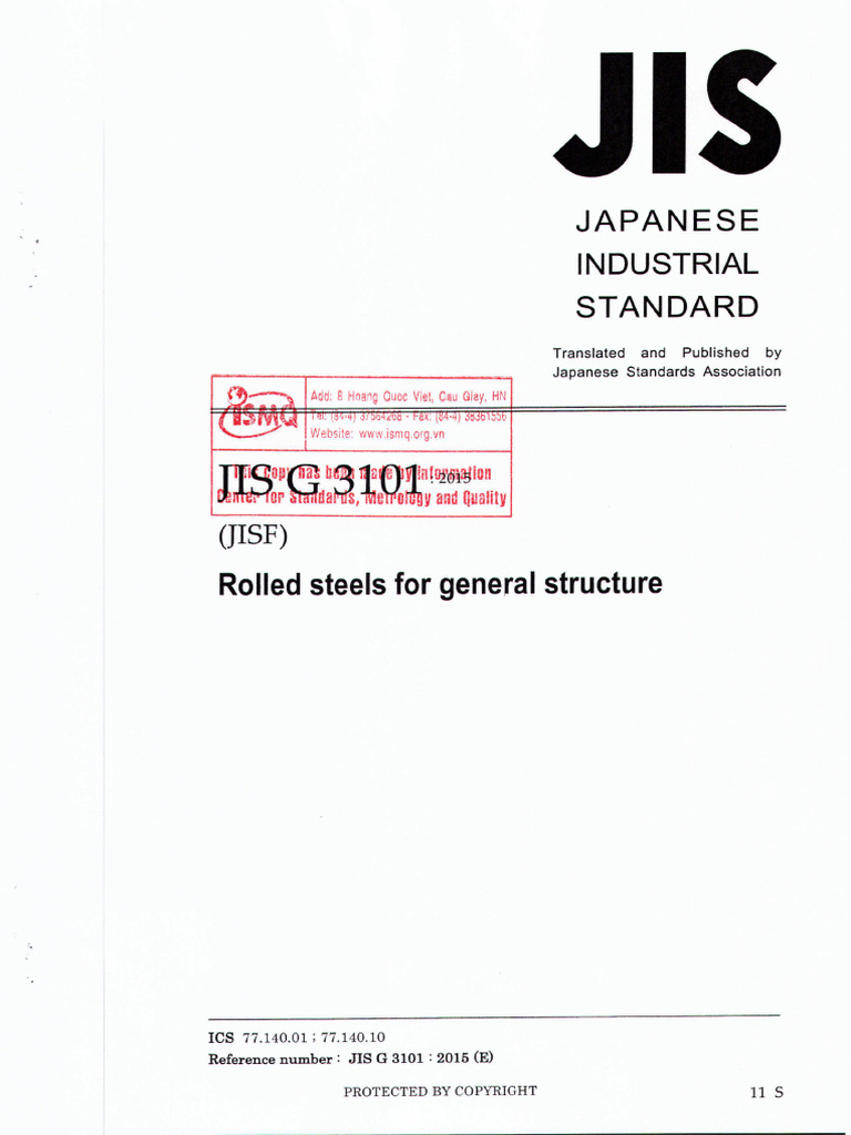 Jis G 3101-2015 | PDF