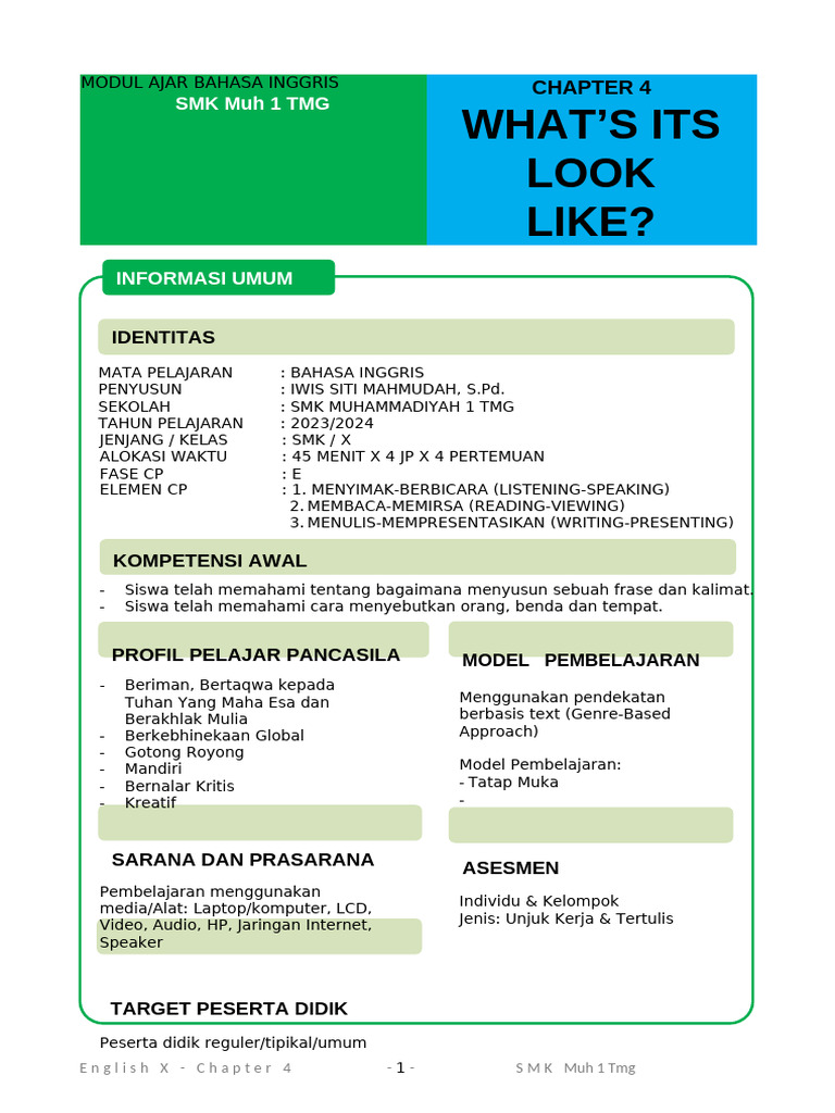 MODUL 4 Descriptive Text | PDF