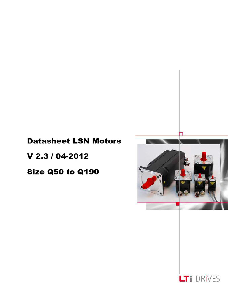 Datasheet LSN Motors q50 q190 v2 3e | PDF | Electric Motor | Machines