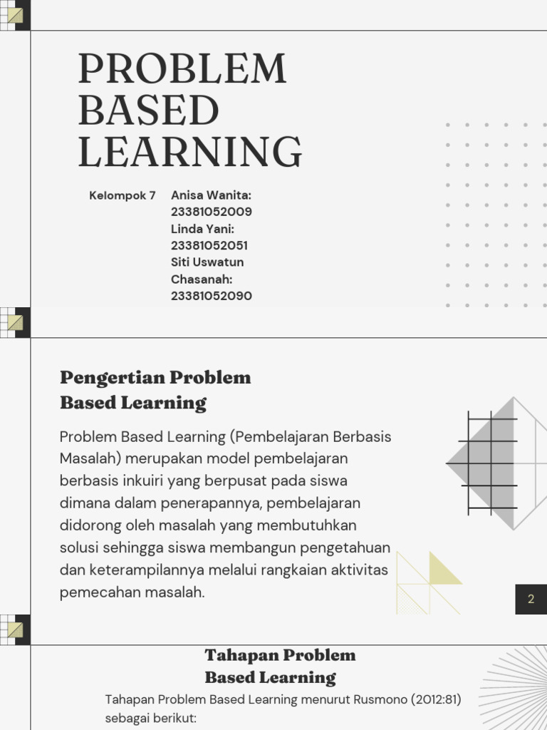Problem Based Learning Kel. 7 - 20250510 - 145115 - 0000 | PDF