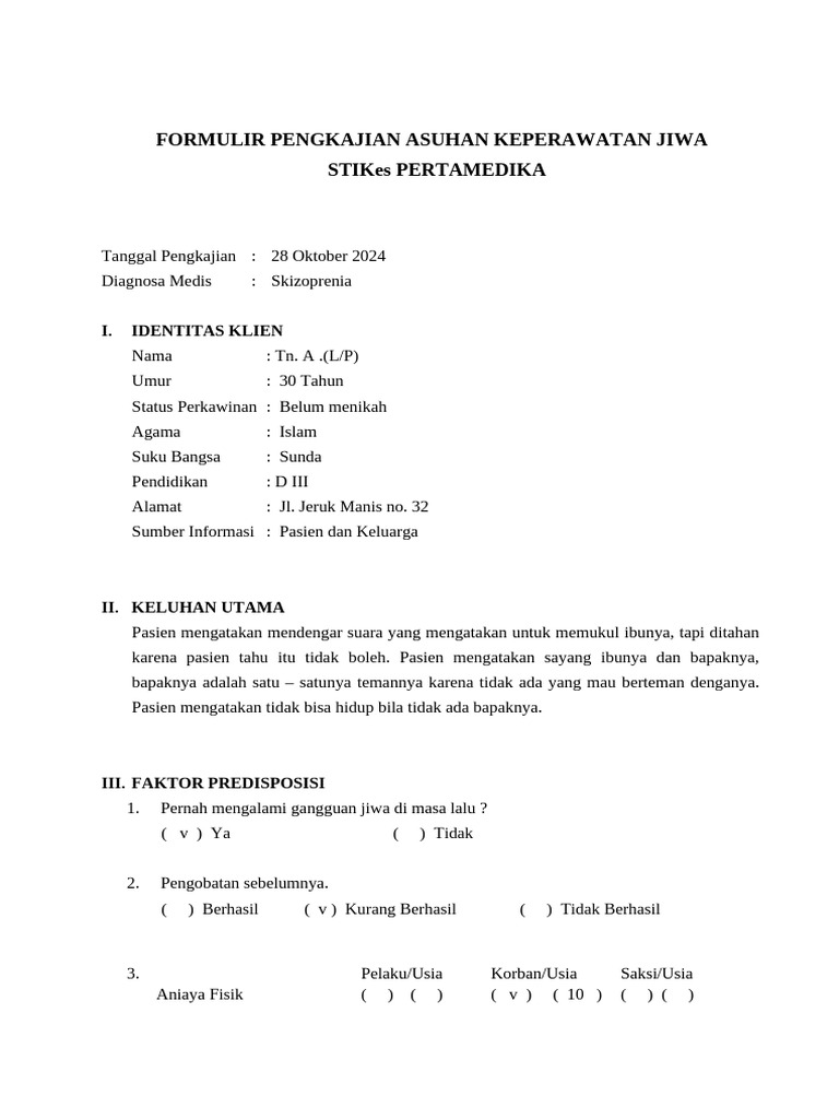 Askep Jiwa Hdr | PDF