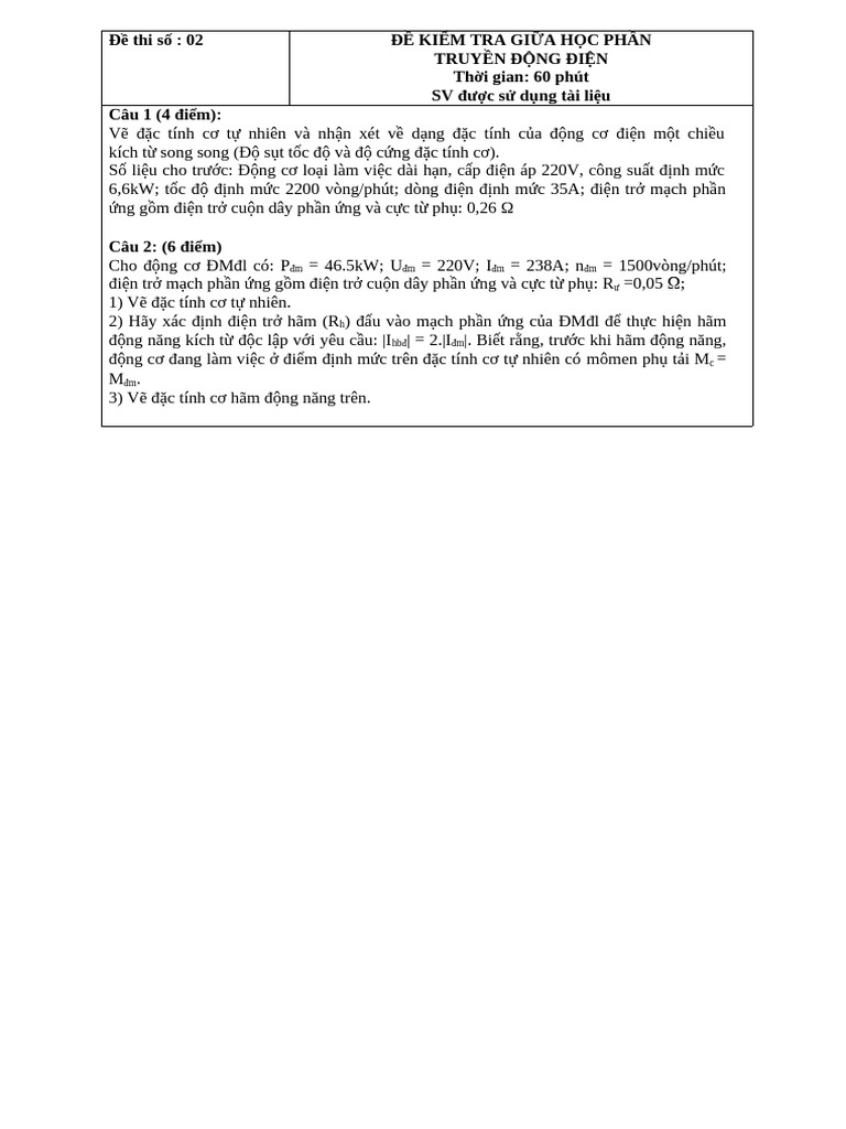 Đề 2-Kt Giữa Kì Tdd | PDF