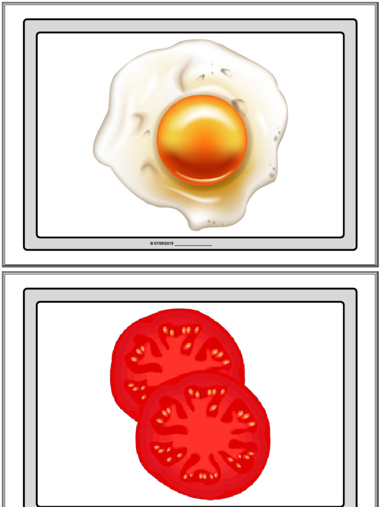 breakfast vocabulary esl printable flashcards without words for kids | PDF