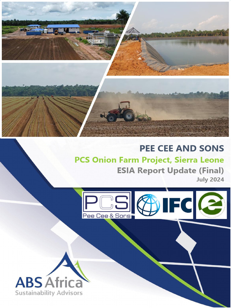 PCS Onion Farm Project - Final ESIA Update - July 2024 - Combined ...
