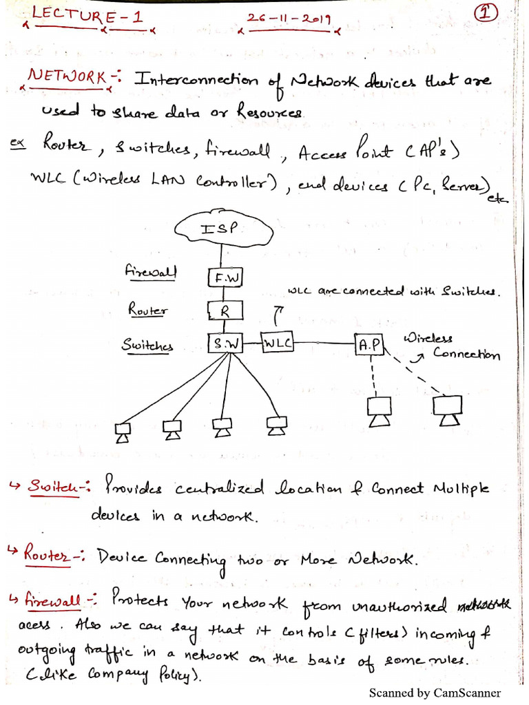 Routing and Switching Hand Written Notes | PDF
