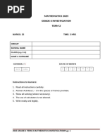 Grade 3 Term 3 Math Lesson Plans | PDF | Numbers | Mathematics