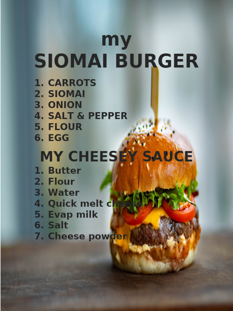My Burger | PDF