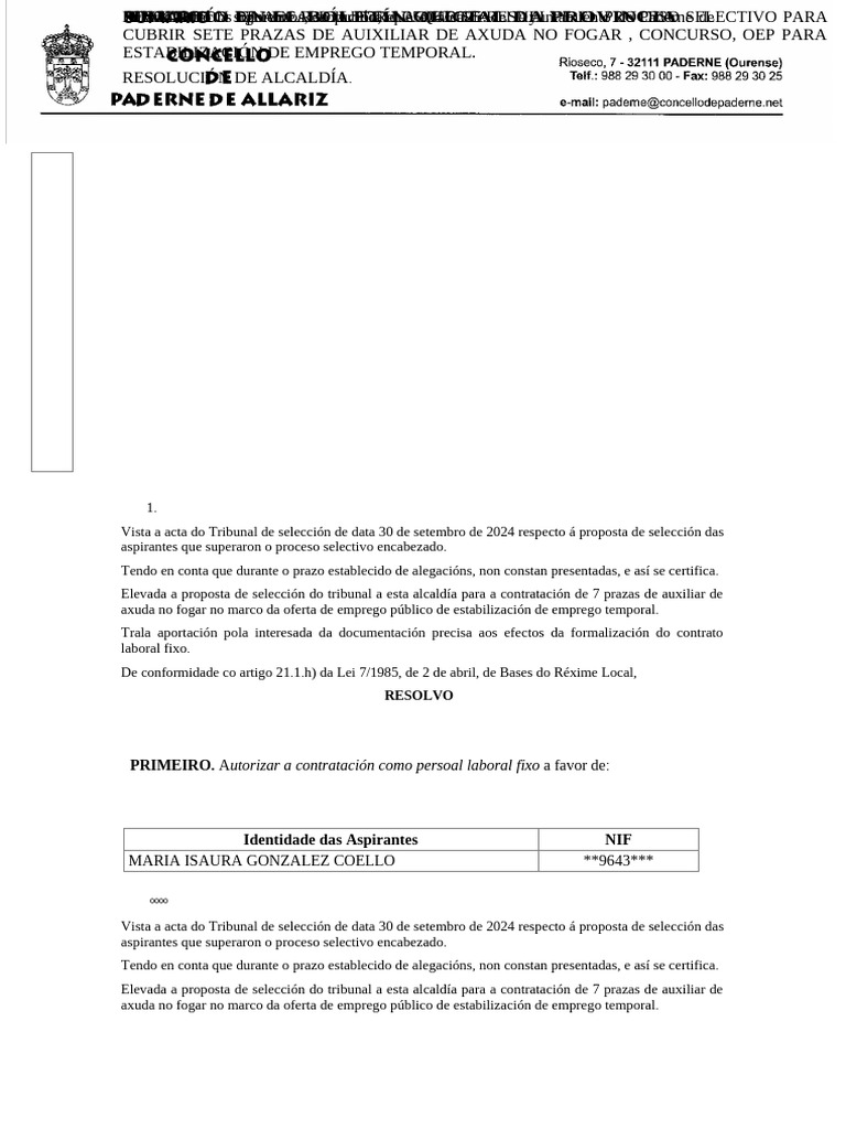 Outros - Anuncio Bop Contratacio N | PDF