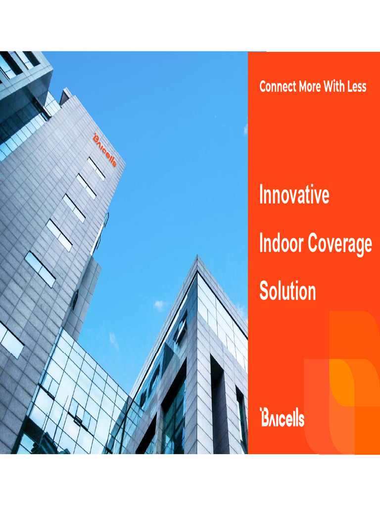 Baicells Indoor Coverage Solution | PDF | Lte (Telecommunication) | 4 G