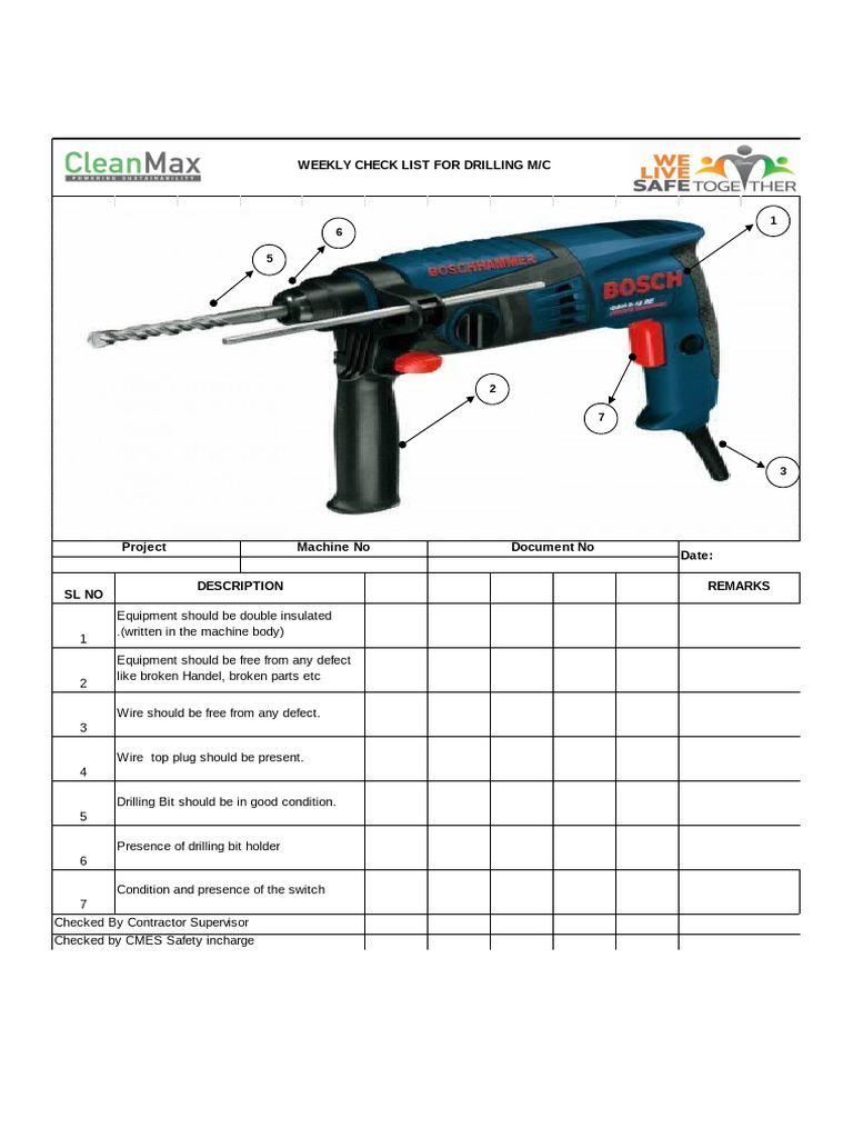 DRILLING MC Checklist | PDF