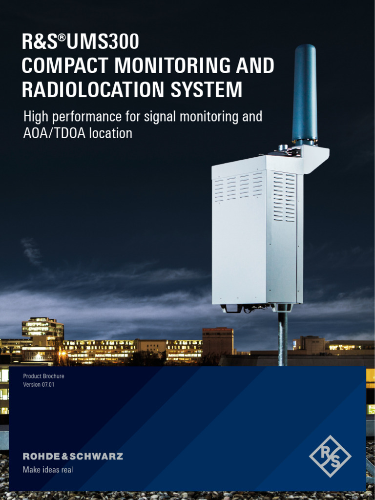 R&S®UMS300: Hybrid Monitoring System | PDF | Antenna (Radio ...