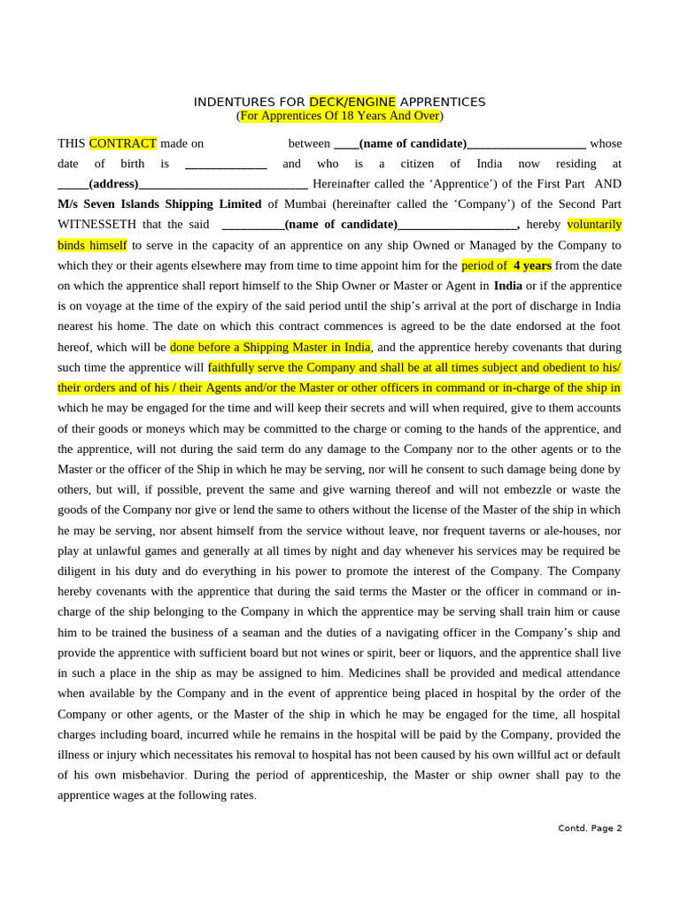 Blank - Indenture | PDF