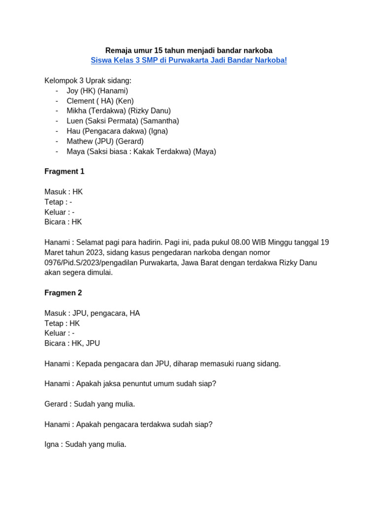 PPKN Persidangan Kel 3 | PDF