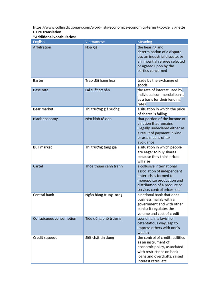 Unit 1 Economics Translation 2 | PDF