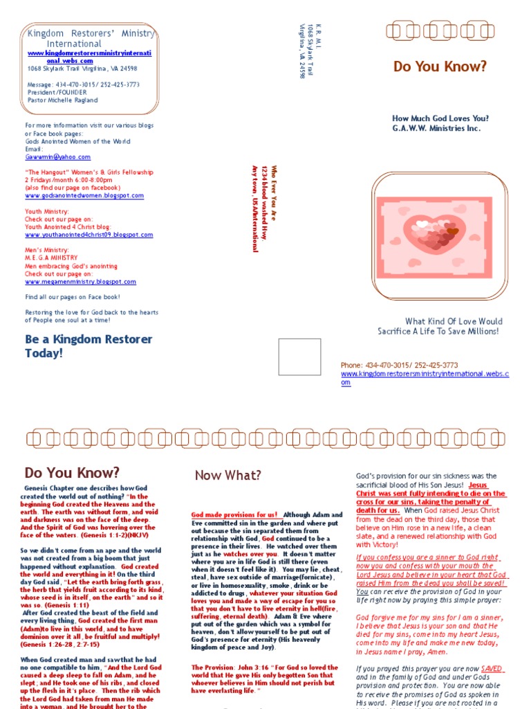 Do You Know Tract | PDF | Sin | Adam And Eve