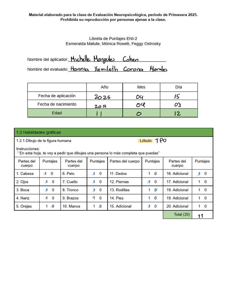 Protocolo ENI Neuro 2 | PDF | Percepción | Neurociencia
