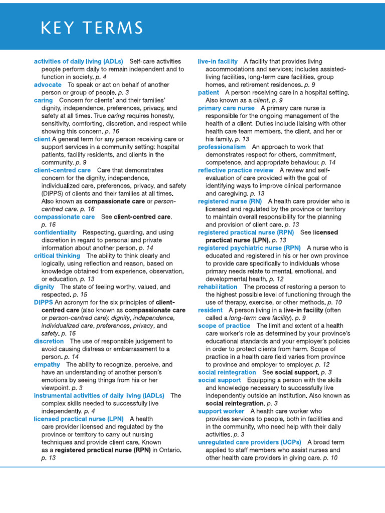 PSW Textbook 5th Edition #1 Key Terms | PDF