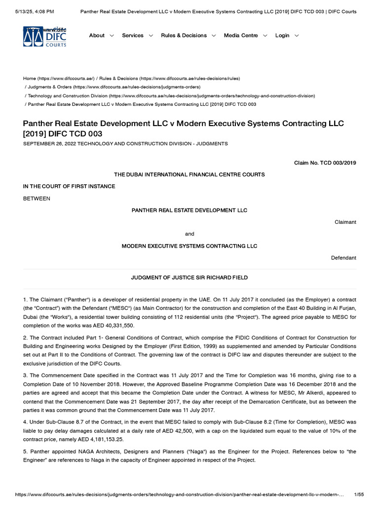Panther Real Estate Development LLC v Modern Executive Systems ...