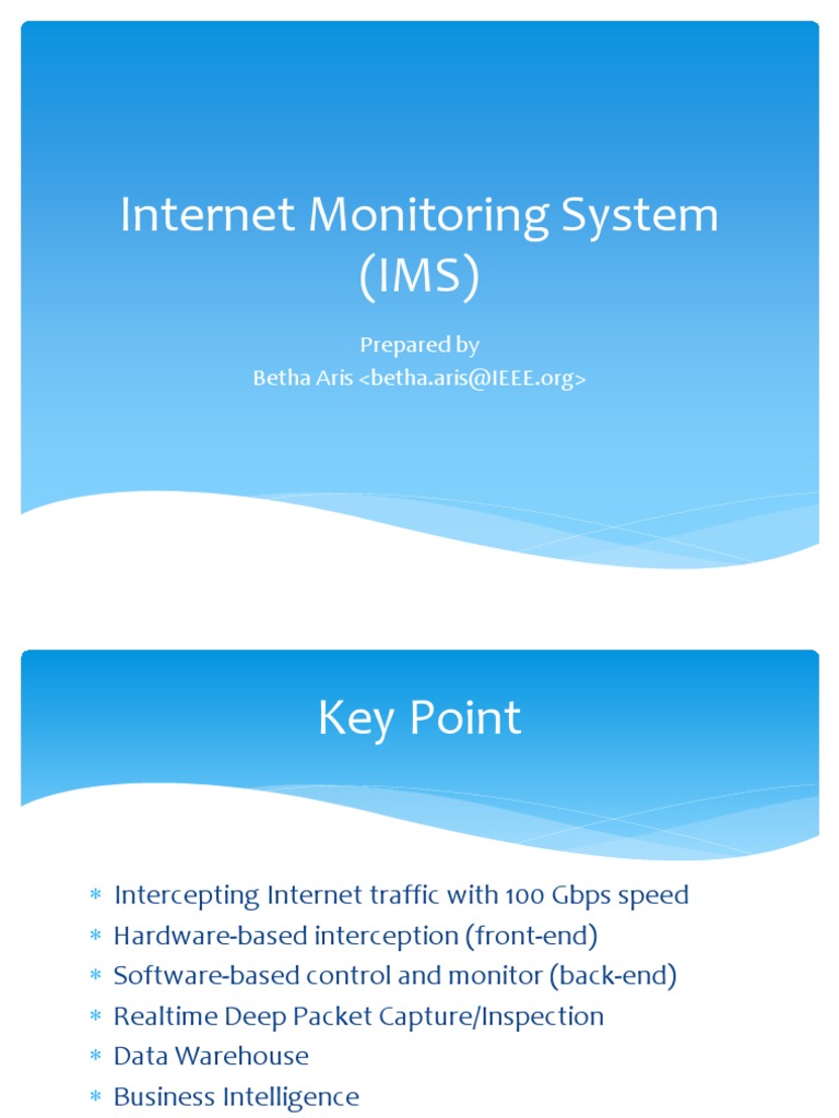 Internet Monitoring System | PDF | Network Packet | Front And Back Ends