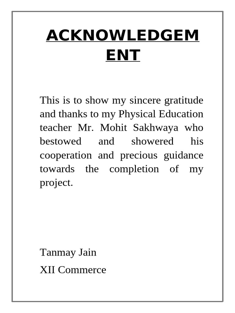 Format 2 Acknowledgement | PDF