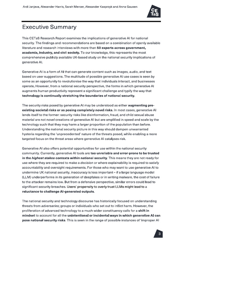 AI Executive Summary | PDF