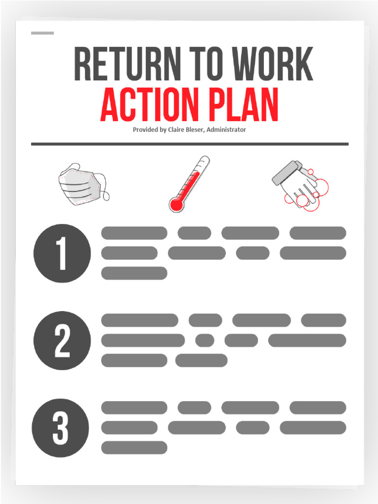 Return To Work Timeline Action Plan | PDF | Occupational Safety And Health | Occupational Safety ...