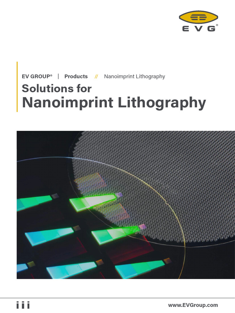 EVG Solutions For Nanoimprint Lithography Brochure 01 | PDF ...
