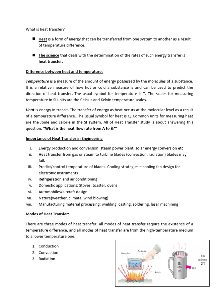 Handuot 7 - Heat Transfer | PDF | Thermal Conduction | Heat Transfer