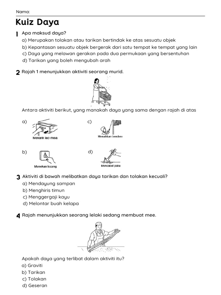 Animal Habitats Multiple Choice Quiz Worksheet in Colorful Simple Style ...