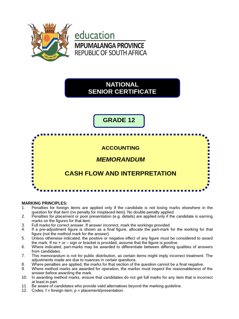 Cash Flow Marking Guidelines | PDF | Dividend | Equity (Finance)