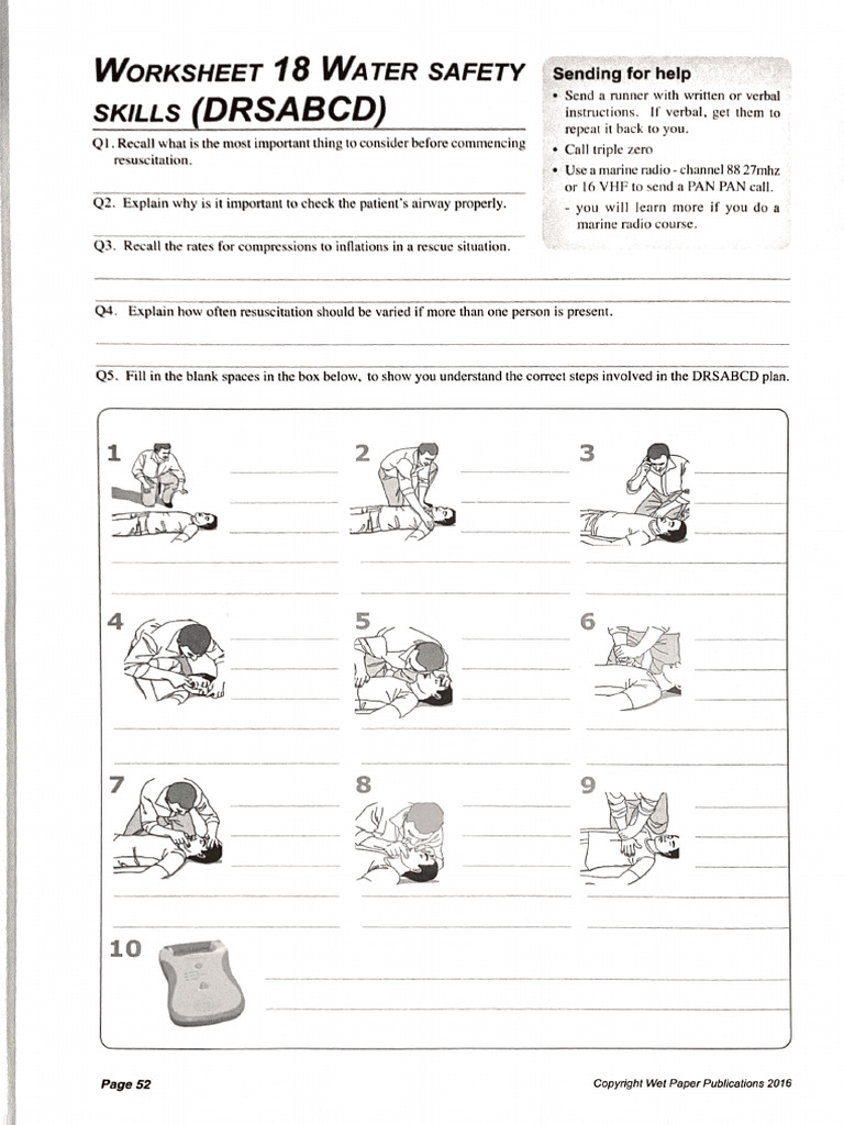 DRSABCD Worksheets | PDF