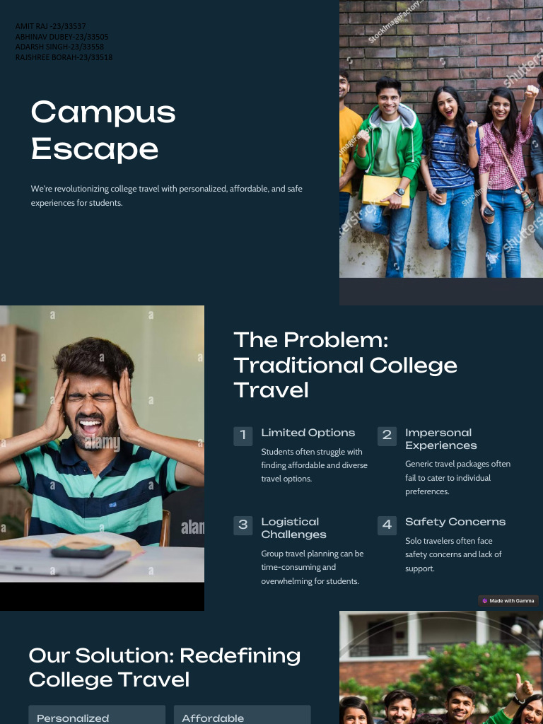 Campus-Escape PRESENTATION 1 | PDF | Business | Economies