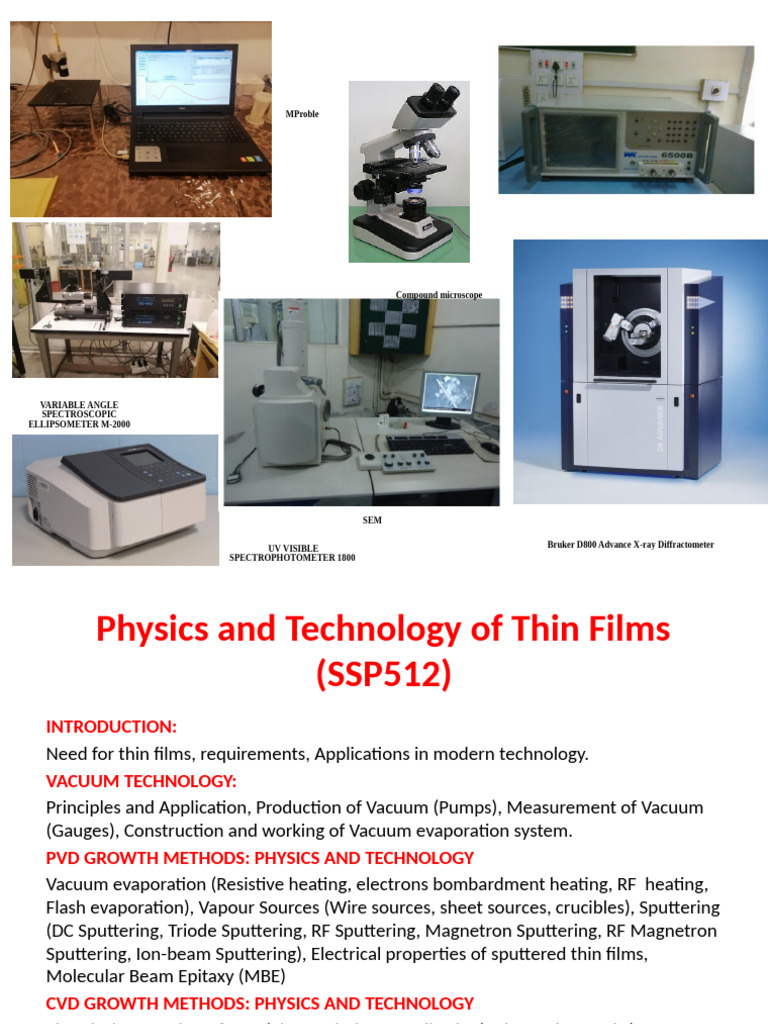 An Introduction To Thin Films - Lecture | PDF | Thin Film | Optics