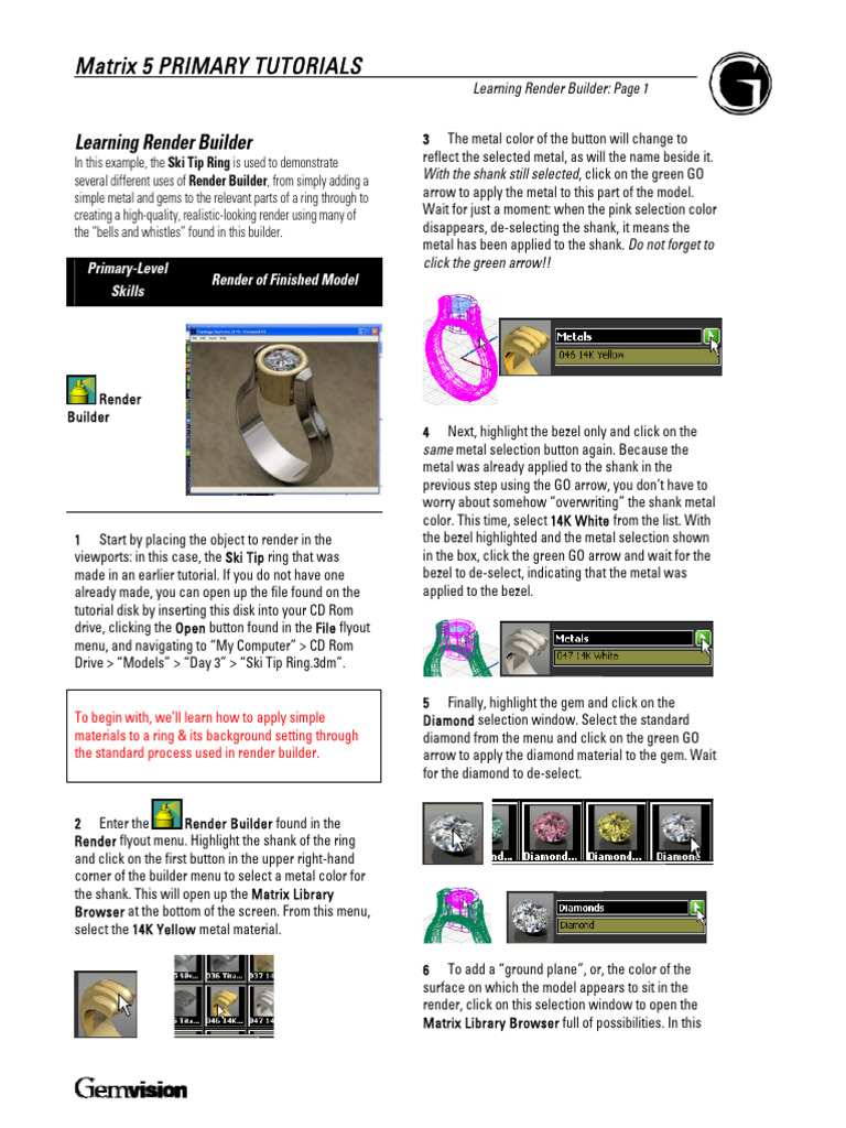 04learning Render Builder | PDF | Perspective (Graphical) | Menu (Computing)
