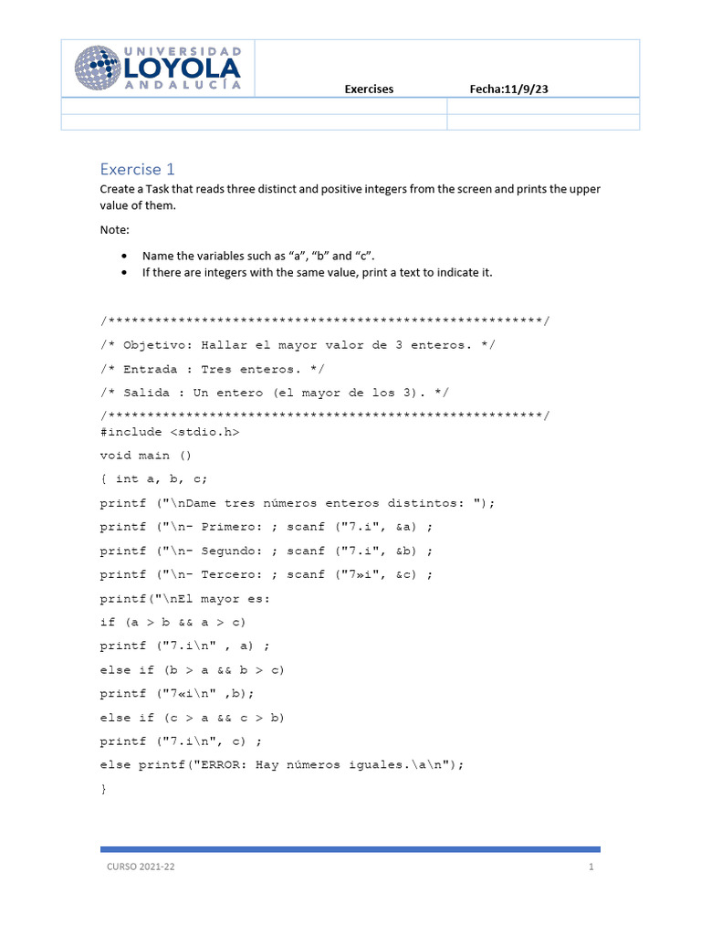 Lesson 1. Excercises Solution | PDF | Matemáticas | Conceptos matemáticos