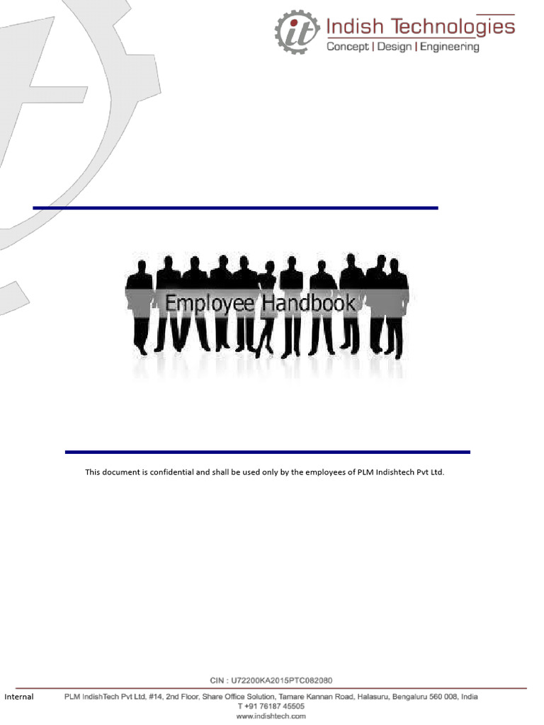 Employee Handbook - PLM INDISHTECH | PDF | Performance Appraisal ...