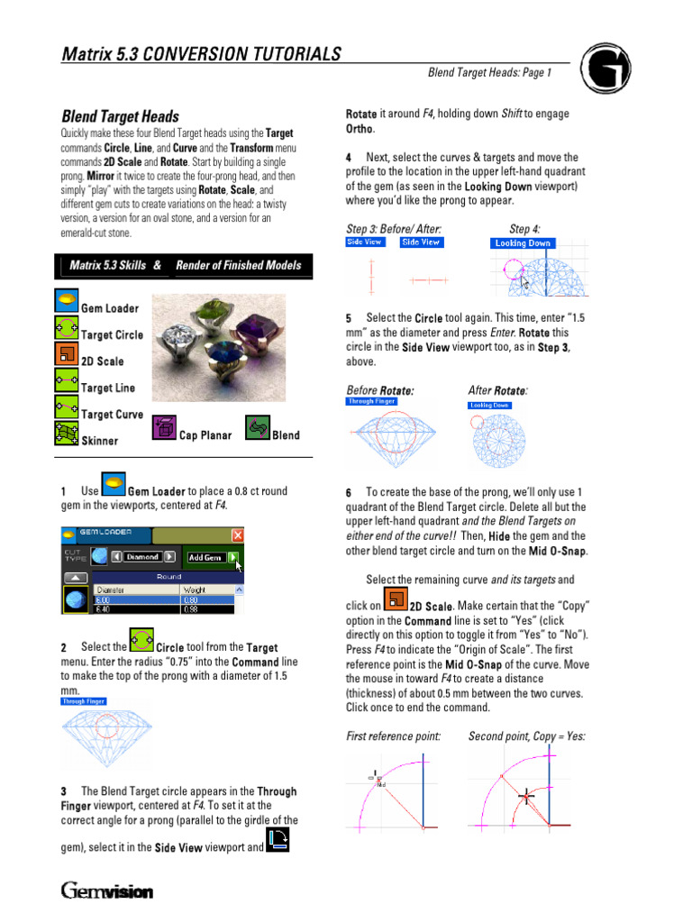 Matrix 5.3 Blend Target Head Tutorial | PDF | Geometry