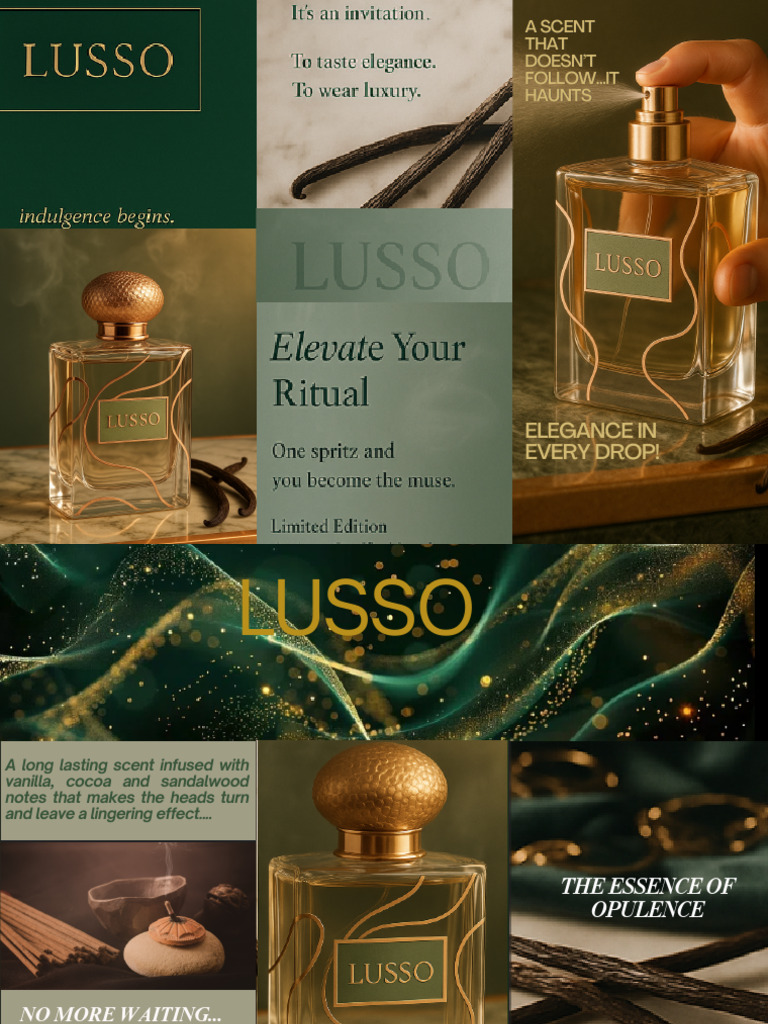 White Grey Simple Minimalist Perfume Brochure | PDF