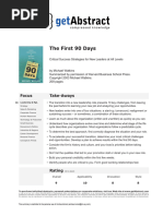 Michael Watkins - The First 90 Days | PDF | Goal | Cognition