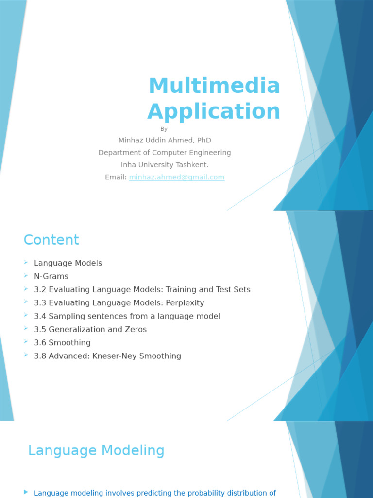 Multimedia Application L5 | PDF | Speech Recognition | Applied Mathematics