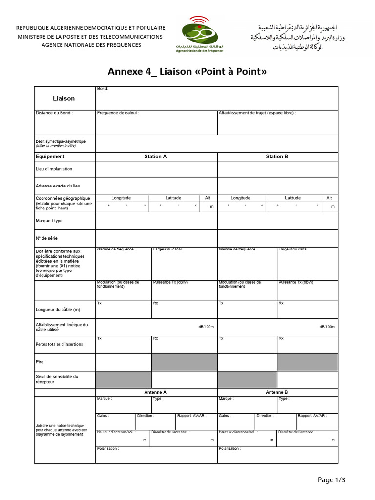 Liaison Point à Point Techniques | PDF | Antenne (Radio) | Électronique