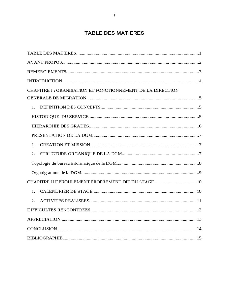 AVANT PROPOS | PDF | Migration humaine