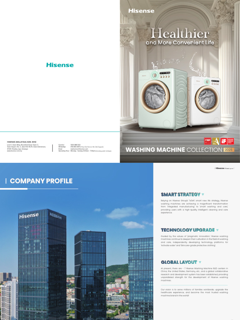 2025 Hisense Washing Machine Catalogue | PDF | Water | Washing Machine
