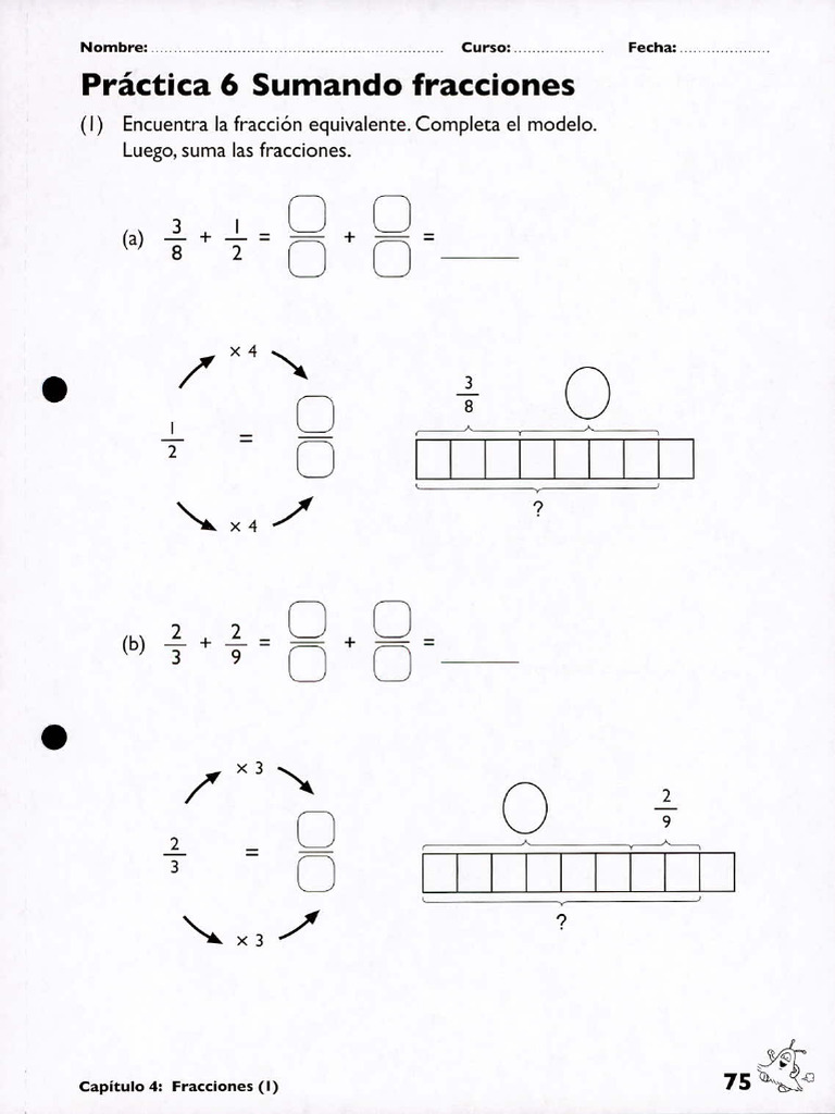 4A Cuaderno de Trabajo - Fracciones - 2 | PDF